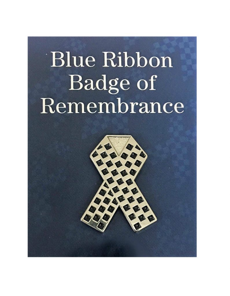 Blue Ribbon Lapel Badge – copshop.com.au