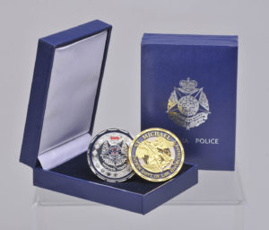 St Michael Coin – Silver or Gold – copshop.com.au